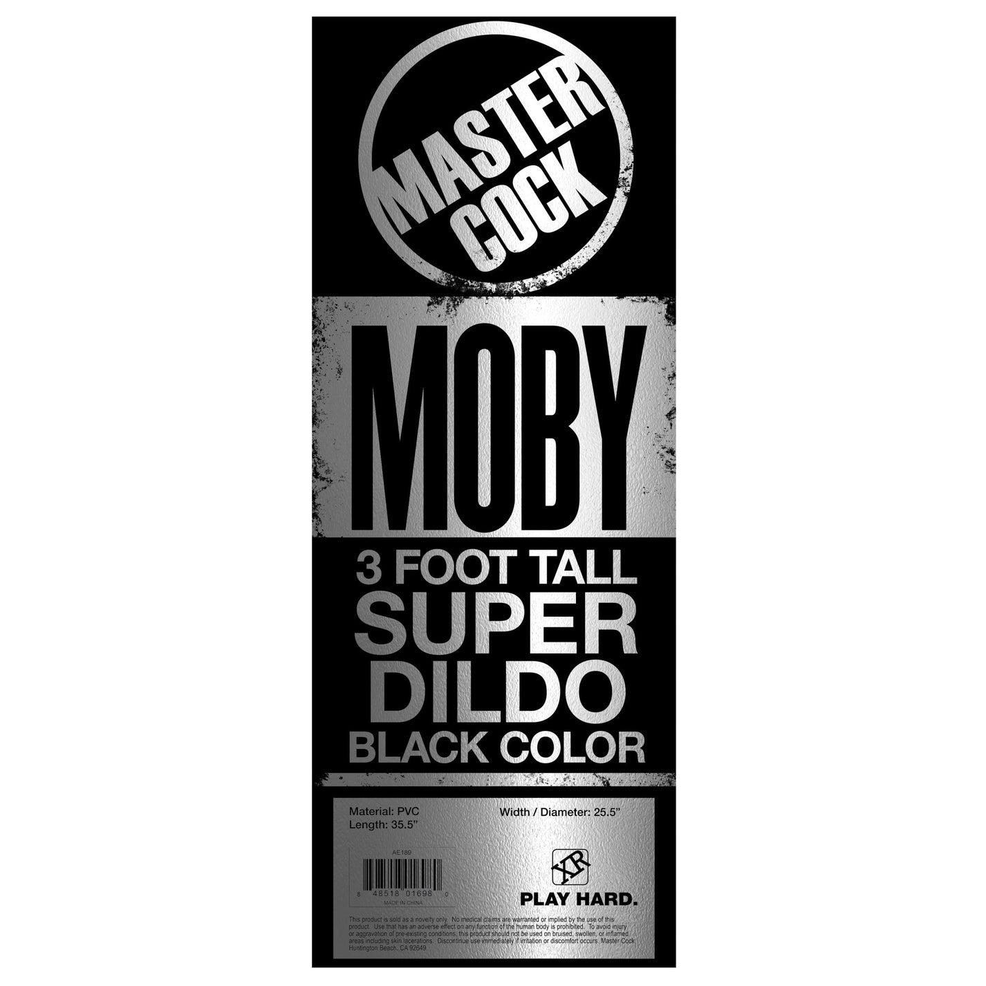 Moby Huge 3 Foot Tall Super Dildo - Black – Spicy Supply